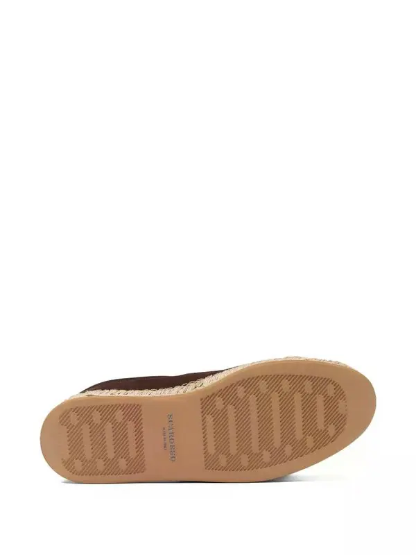 SCAROSSO Suede Espadrilles - Brown