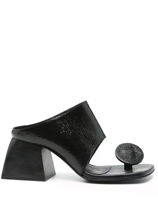 UMA WANG Stone Mules - Black
