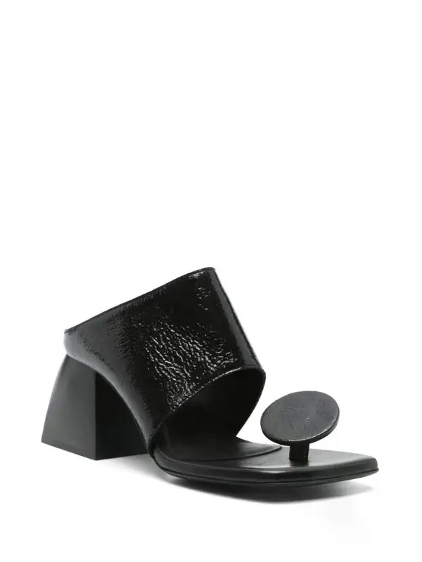 UMA WANG Stone Mules - Black
