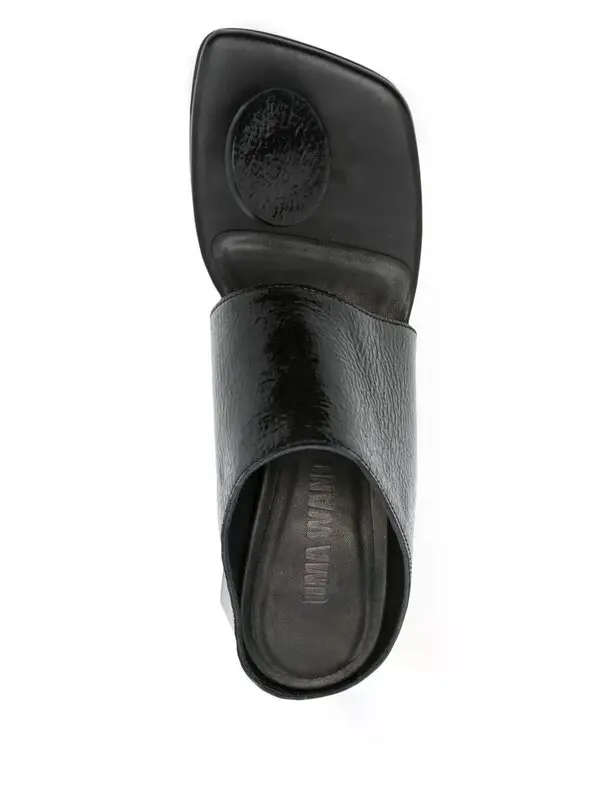UMA WANG Stone Mules - Black