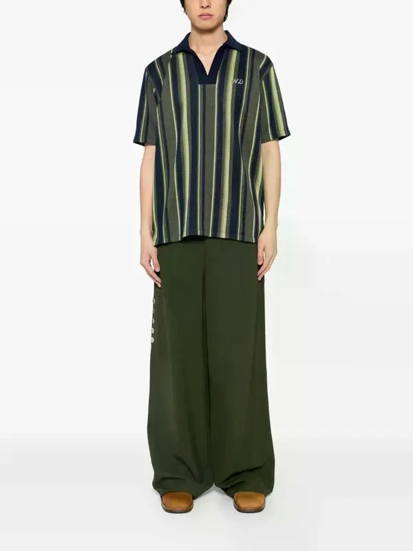NICHOLAS DALEY Rugby Striped Polo Shirt