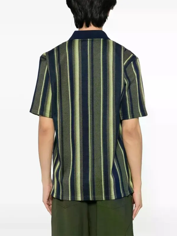 NICHOLAS DALEY Rugby Striped Polo Shirt