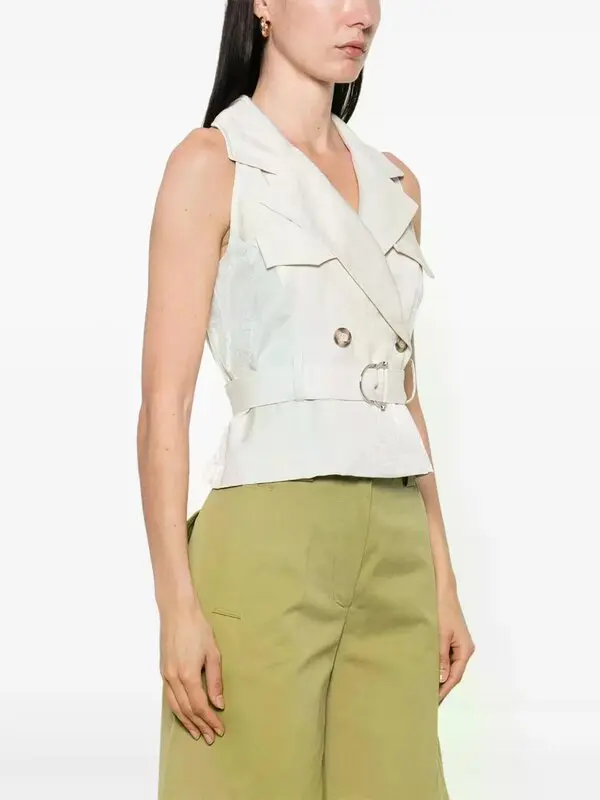 Liu Jo Belted Double-breasted Waistcoat