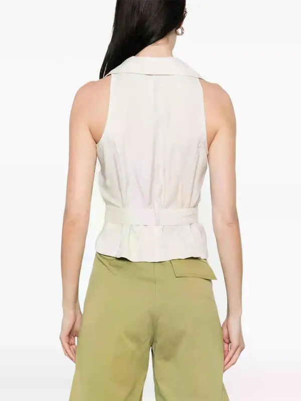 Liu Jo Belted Double-breasted Waistcoat