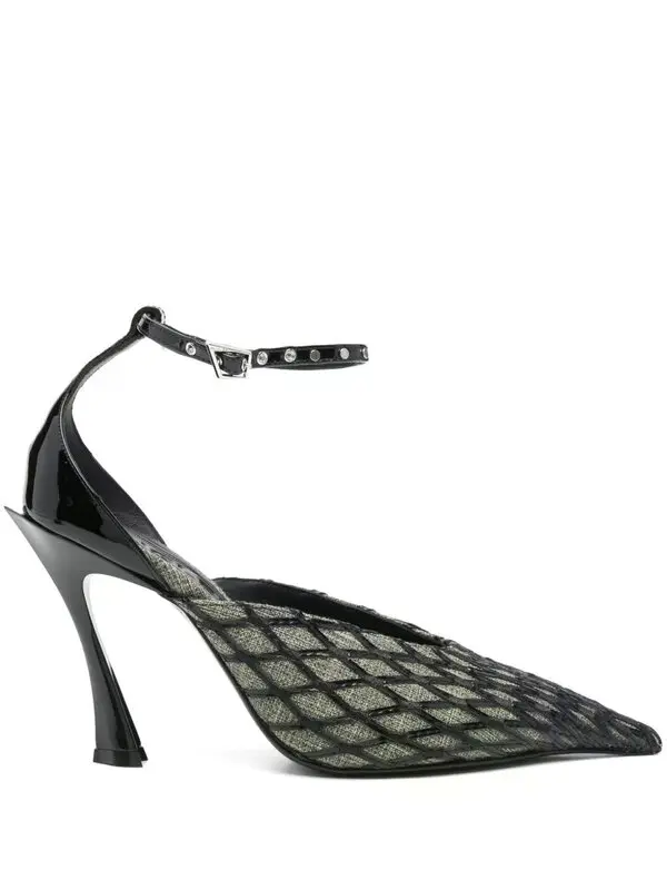 MUGLER 100mm Diamond-pattern Mules