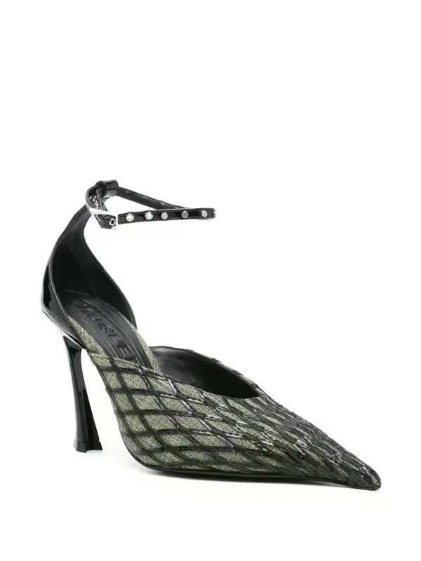 MUGLER 100mm Diamond-pattern Mules