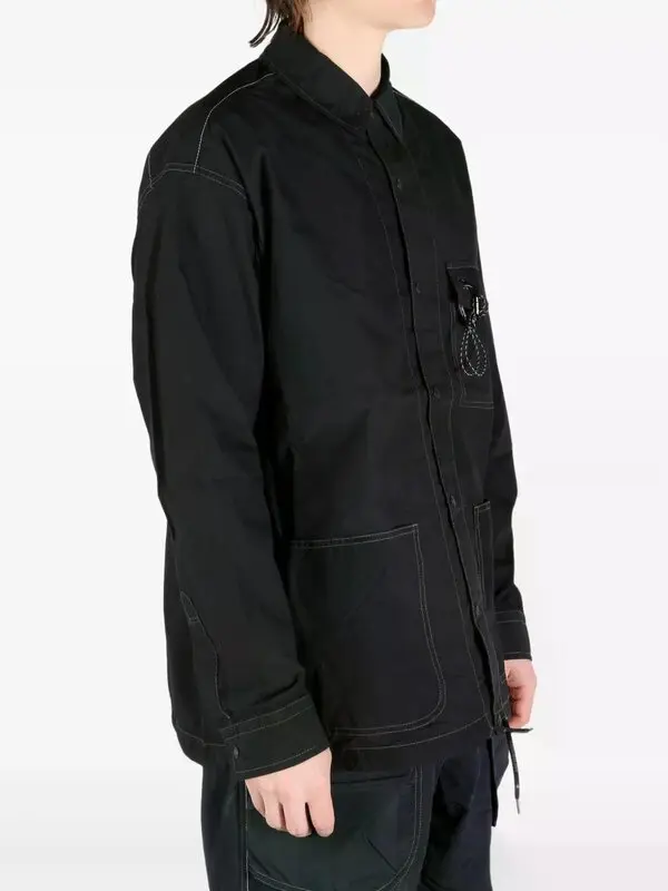 AND WANDER Contrast-stitching Overshirt