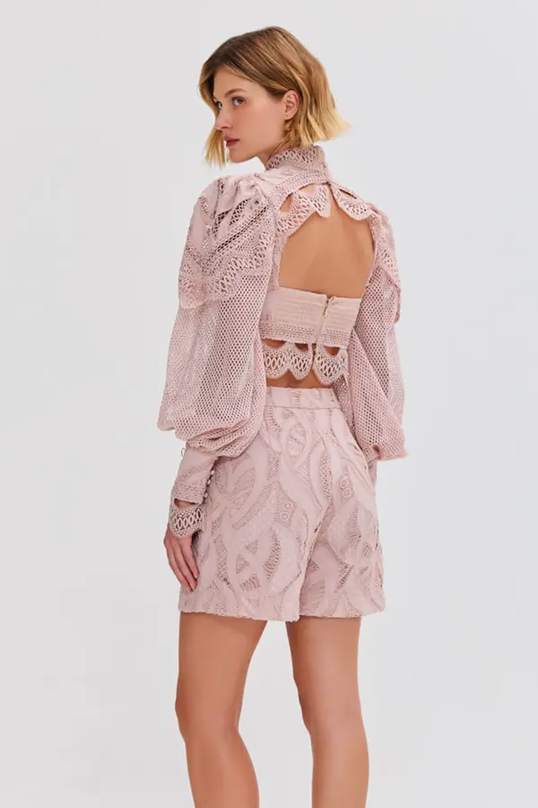 PatBO Aura Lace Shorts