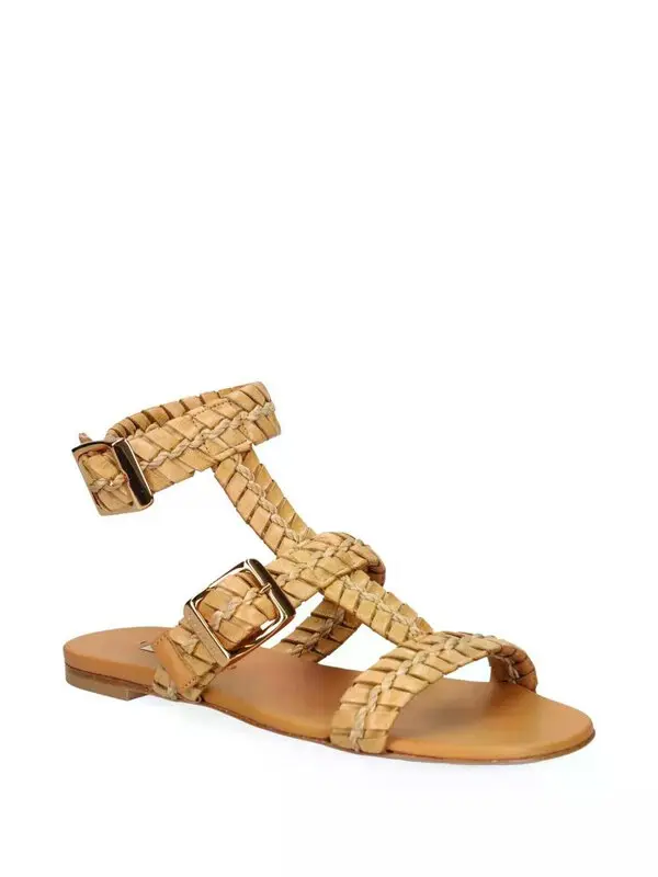 Casadei Braided-strap Flat Sandals