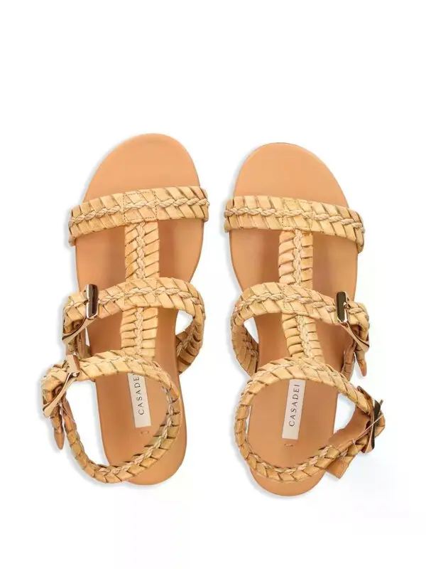 Casadei Braided-strap Flat Sandals