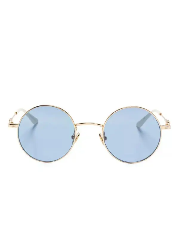 Valentino Garavani Round-frame Sunglasses - Gold