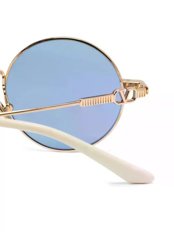 Valentino Garavani Round-frame Sunglasses - Gold