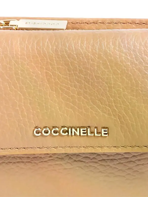 COCCINELLE Metallic Soft Wallet - Neutrals