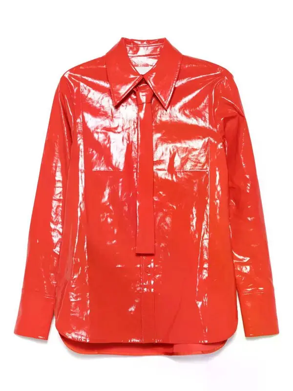 JIL SANDER Tie-detail Shirt - Red