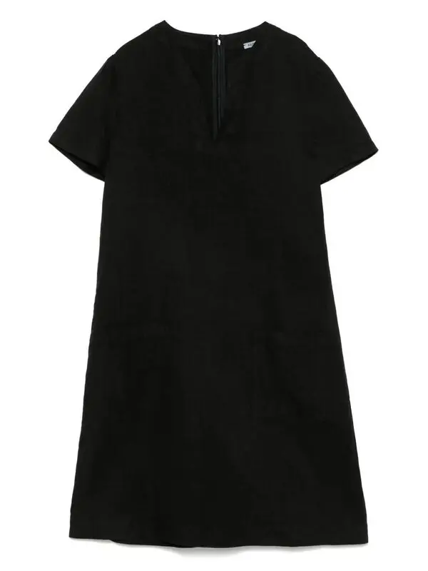 knee length dresses for ladies Long linen dress – ASPESI main image 1
