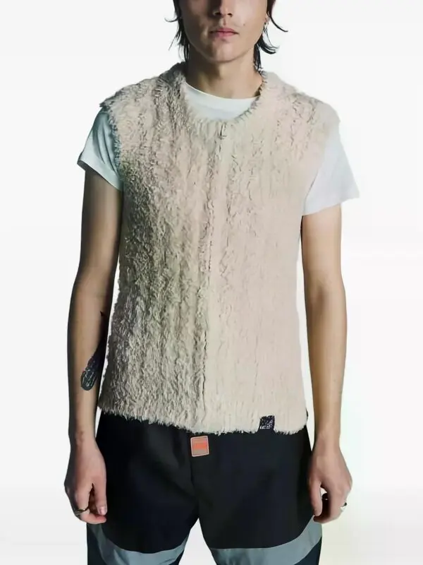 Martine Rose Sleeveless Cardigan - Neutrals