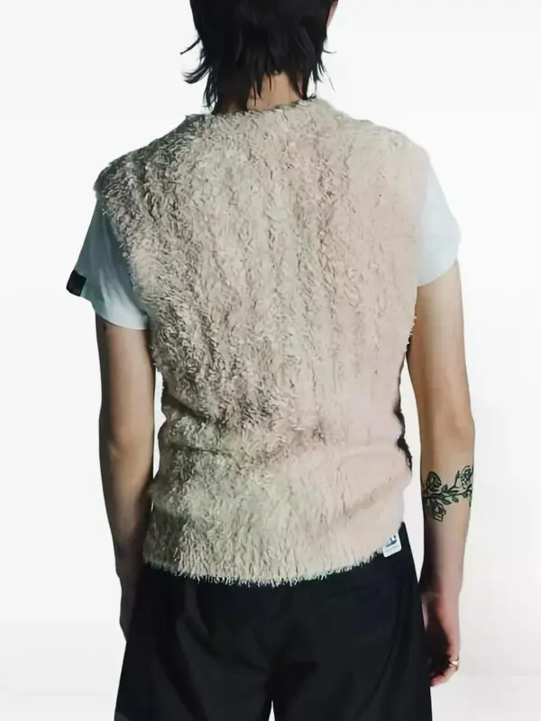 Martine Rose Sleeveless Cardigan - Neutrals