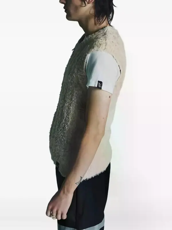 Martine Rose Sleeveless Cardigan - Neutrals