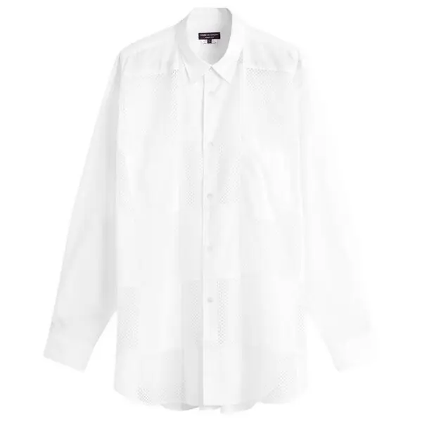 Comme Des Garçons Patchwork Button Down Shirt