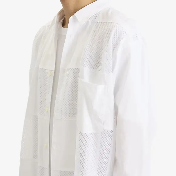 Comme Des Garçons Patchwork Button Down Shirt