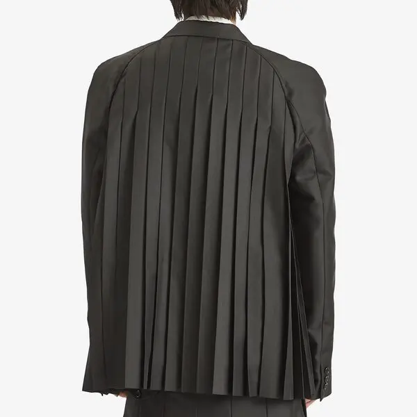 Comme Des Garçons Pleated Single Breasted Blazer