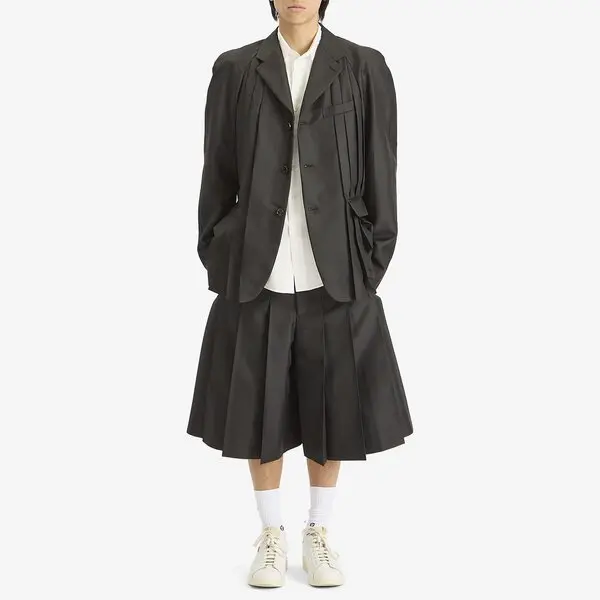Comme Des Garçons Pleated Single Breasted Blazer