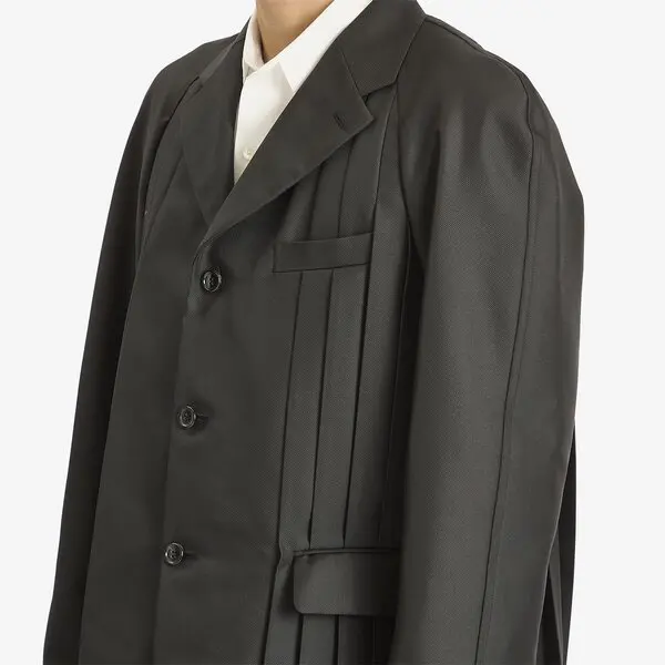 Comme Des Garçons Pleated Single Breasted Blazer