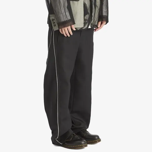 Comme Des Garçons Wool Zip Trousers