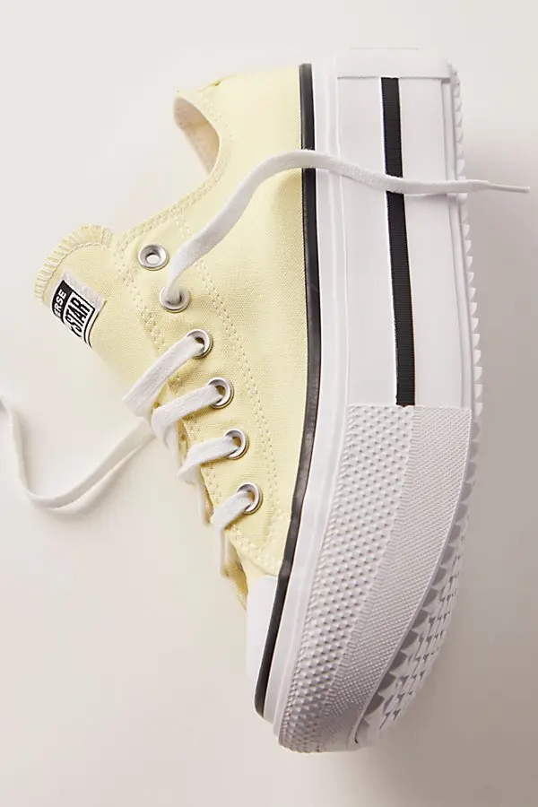 CONVERSE Chuck Taylor All Star Lift Double Stack Sneakers - Lemon Slushy/white/black
