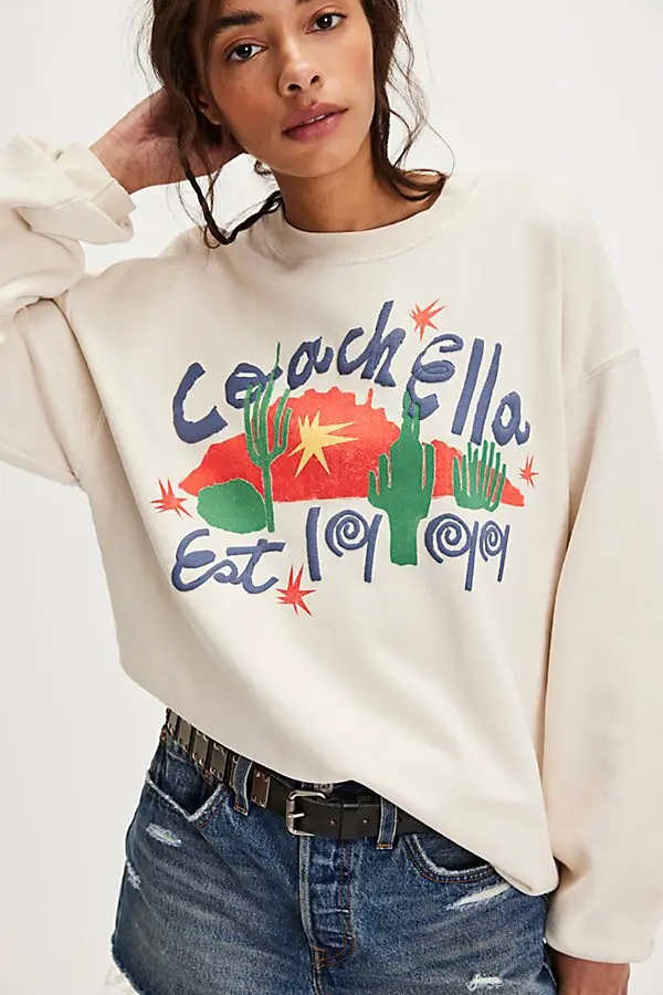 Daydreamer Coachella Graphic Crewneck Sweatshirt