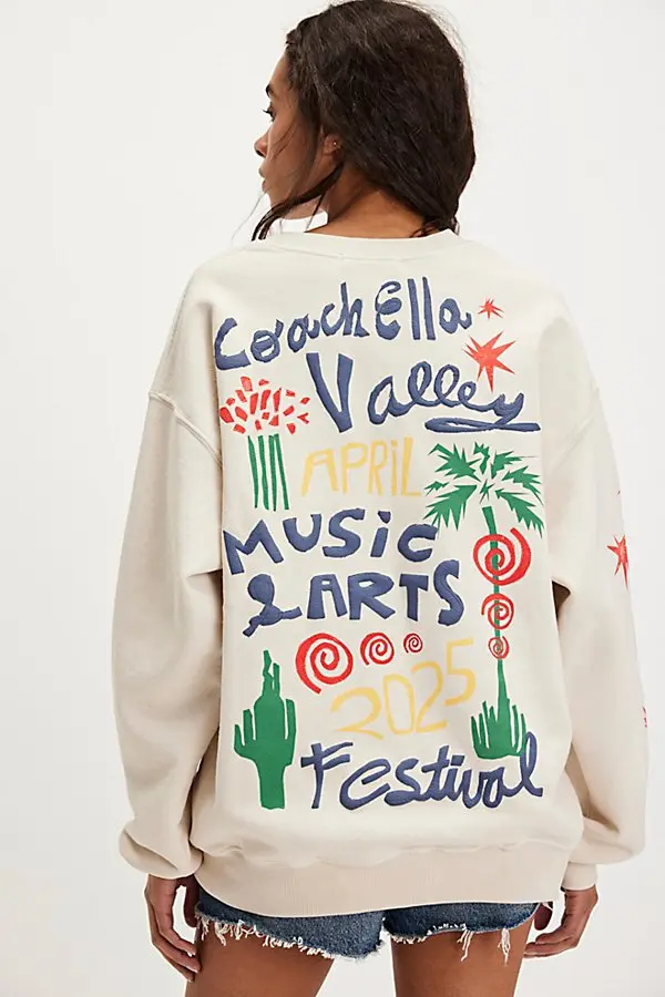 Daydreamer Coachella Graphic Crewneck Sweatshirt