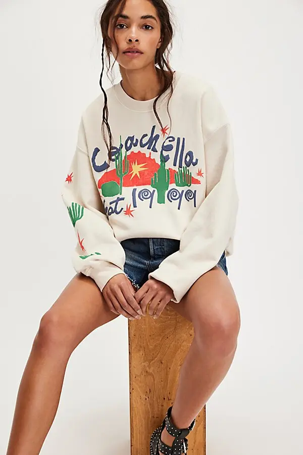 Daydreamer Coachella Graphic Crewneck Sweatshirt