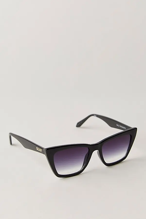 Quay Call The Shots Cat-Eye Sunglasses - Black/Fade  display picture 1