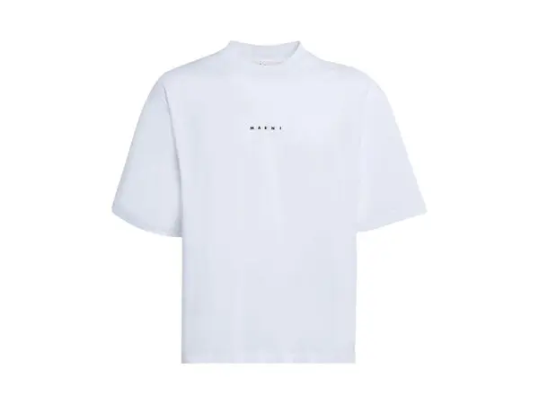 Marni Logo Organic Jersey T-shirt - Lilywhite