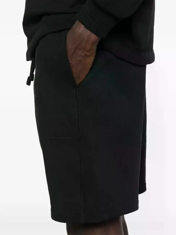 Zegna Logo-embroidered Track Shorts - Black