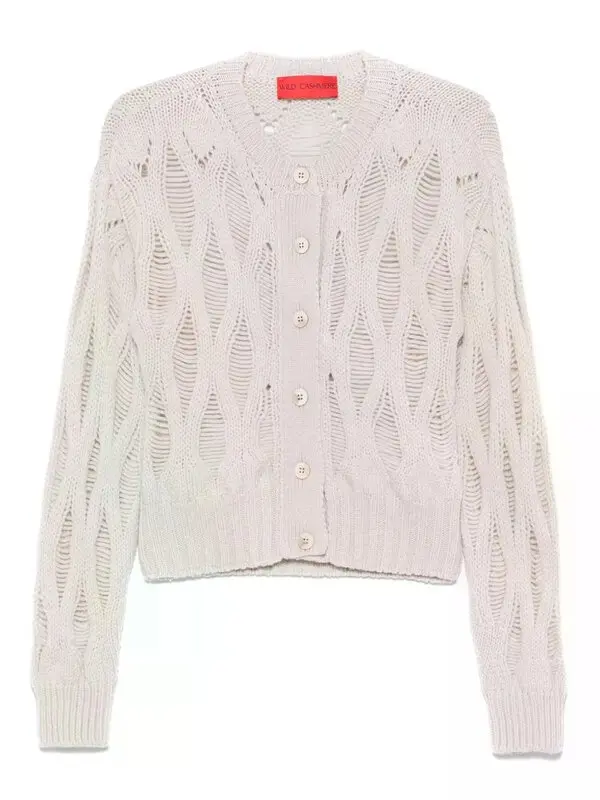 WILD CASHMERE Lydia Cardigan - Neutrals