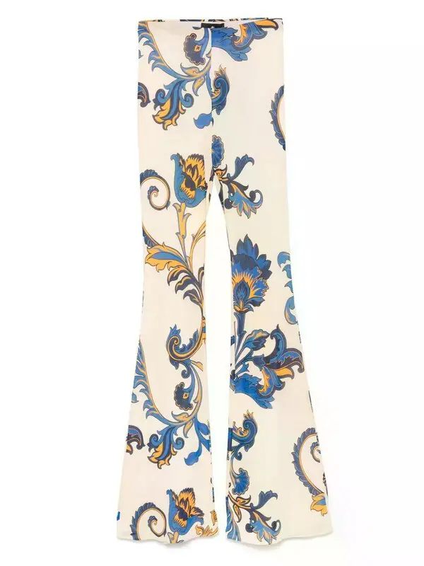 Etro All-over-print Flared Trousers