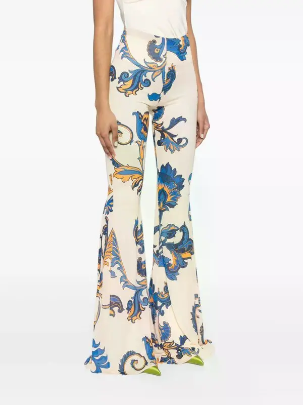 Etro All-over-print Flared Trousers