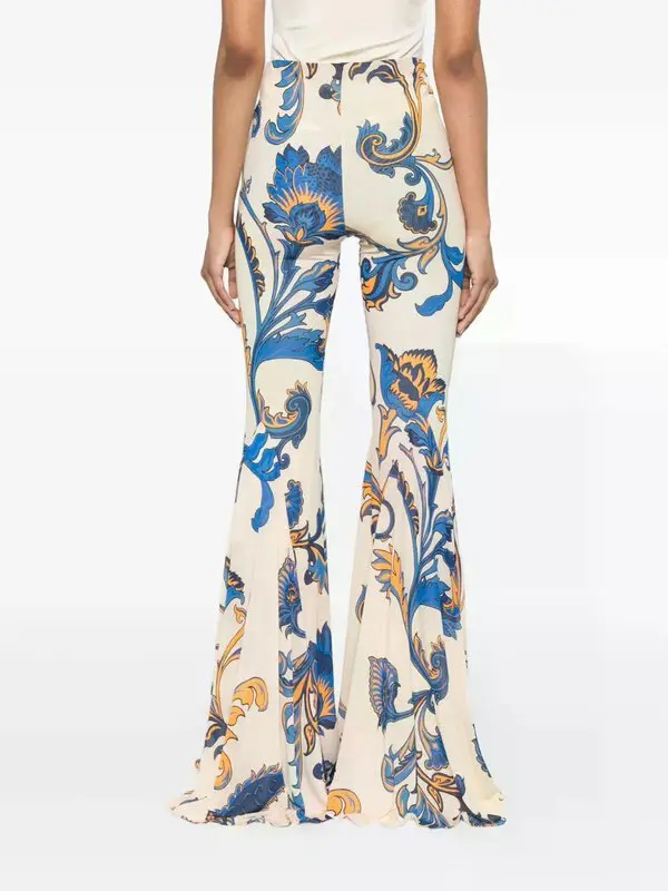 Etro All-over-print Flared Trousers
