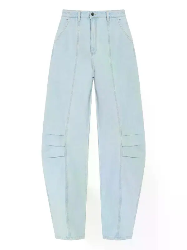 ROTATE BY BIRGER CHRISTENSEN Wide-leg Cargo Jeans - Blue