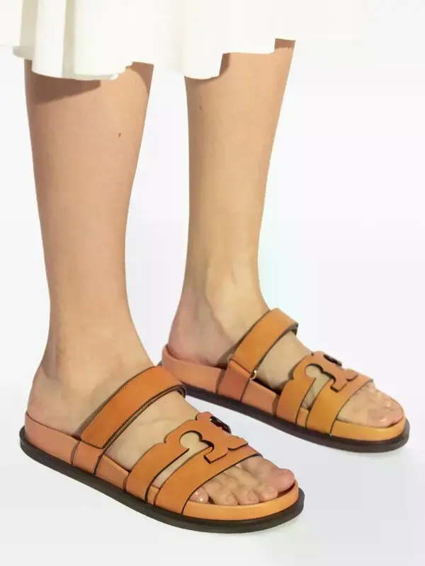 Tory Burch Ines Sport Slides - Brown