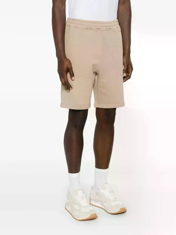 Zegna Logo-embroidered Track Shorts - Neutrals