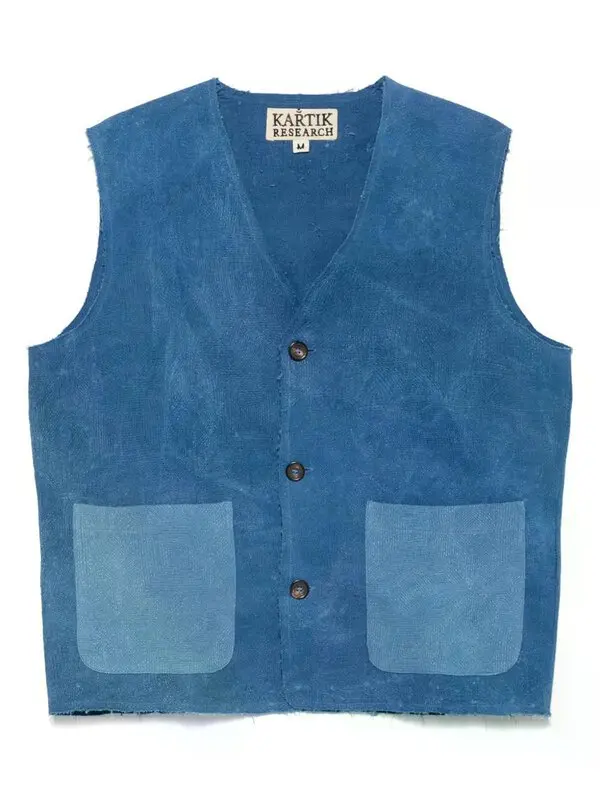 KARTIK RESEARCH Cotton Vest - Blue