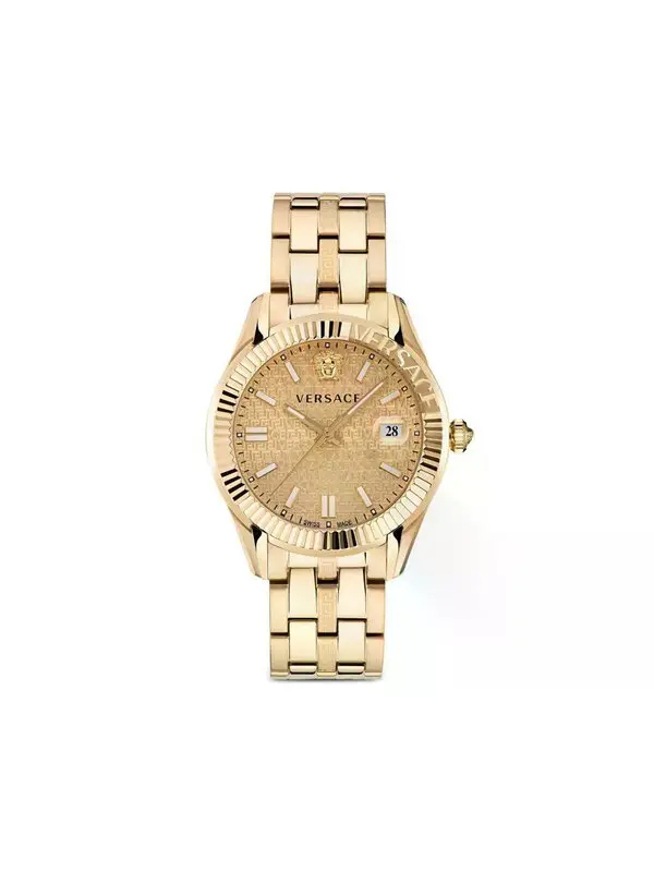 Versace Greca Time 41mm Bracelet Watch - Gold