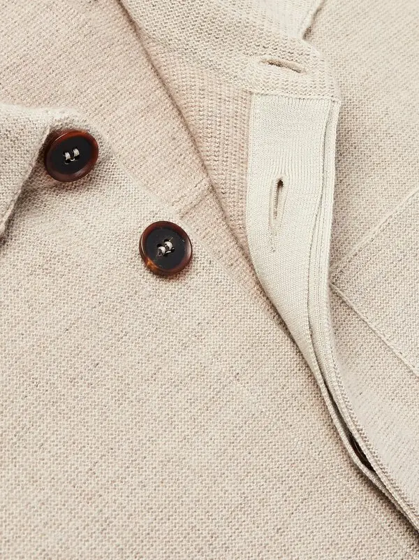 Zegna Wool, Cashmere, Linen And Silk-blend Chore Jacket - Neutrals