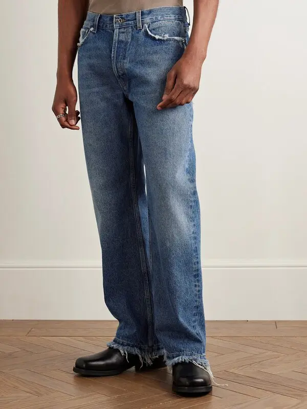 Séfr Straight-leg Distressed Jeans - Blue