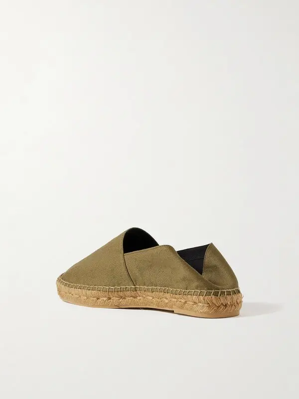 Saint Laurent Logo-embroidered Twill Espadrilles