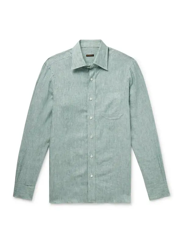 Rubinacci Linen Shirt - Green