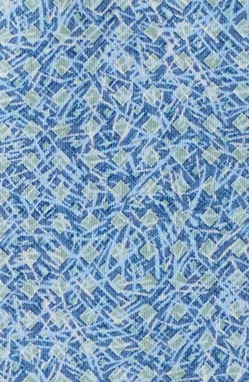 Bugatchi Ooohcotton® Devon Abstract Print Button-up Shirt - Cobalt