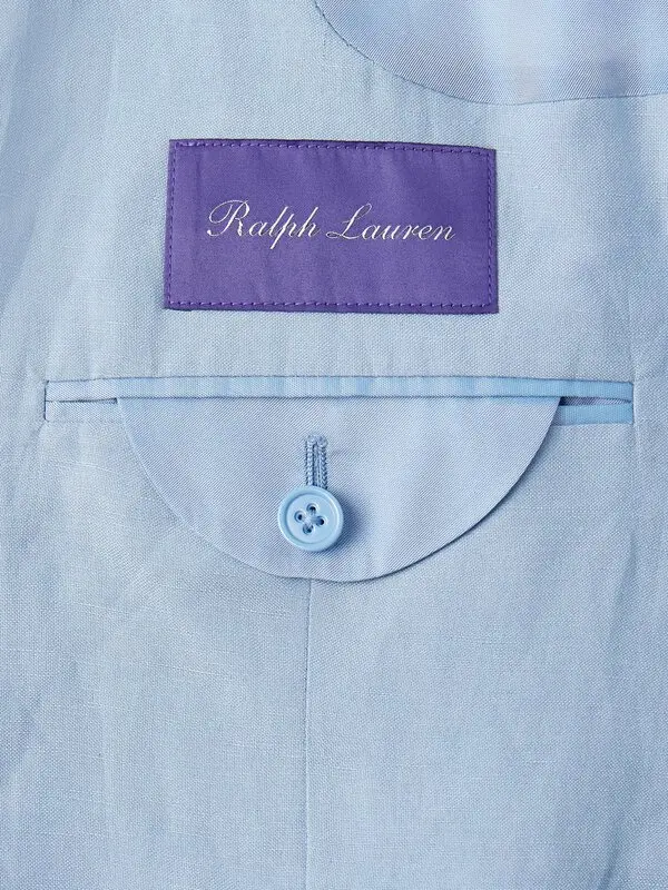 Ralph Lauren Purple Label Slim-fit Silk And Linen-blend Suit Jacket